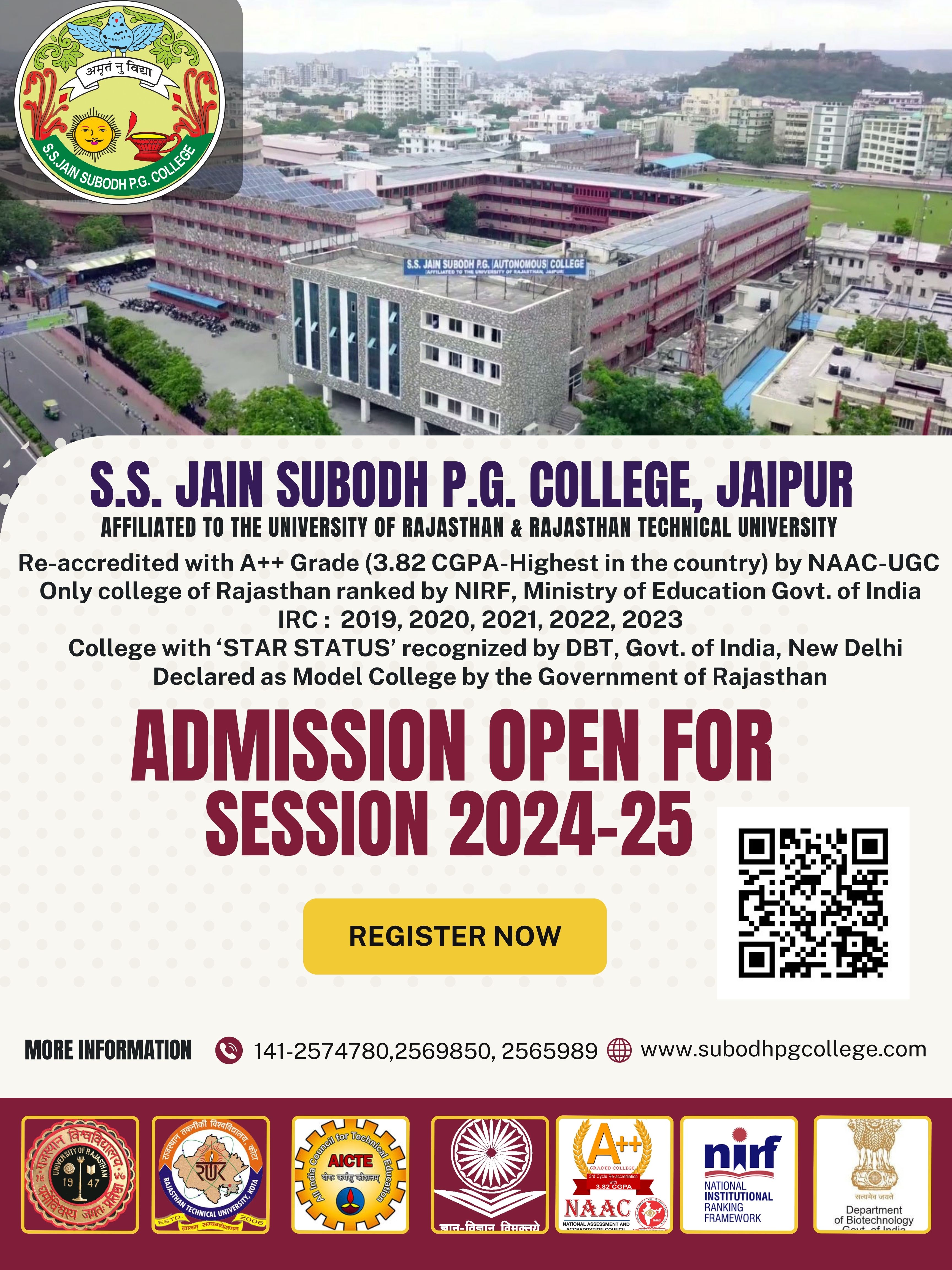 SS Jain Subodh PG College Jaipur | SS Jain Subodh PG Autonomous College ...